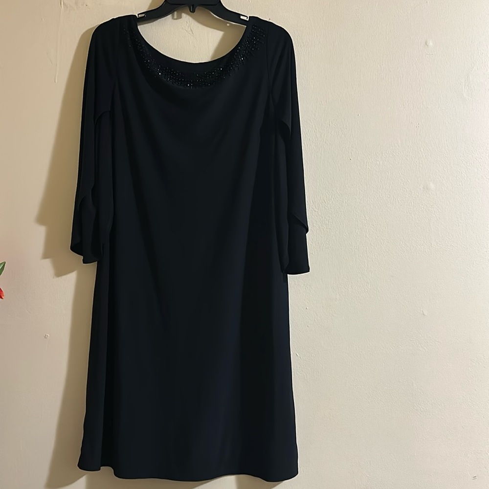 Kate & Mallory Designs Embellished Black Dress - Gem